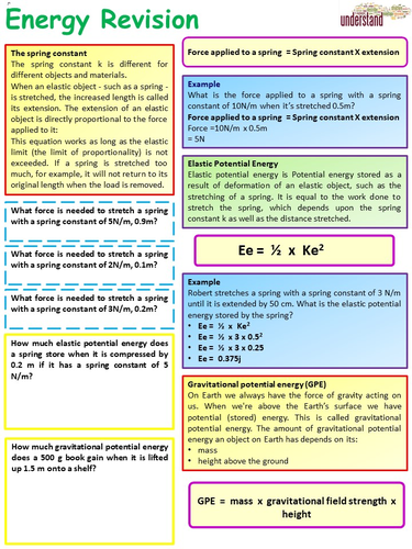 AQA 1-9 GCSE Physics (Science) Energy Revision Workbook | Teaching ... AQA 1-9 GCSE Physics (Science) Energy Revision Workbook | Teaching ...