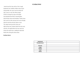 'In Cardigan Market' by Brian Morris 3 lessons for WJEC GCSE English ...