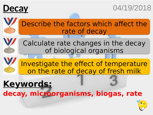 AQA B7 Decay and Investigating Decay | Teaching Resources