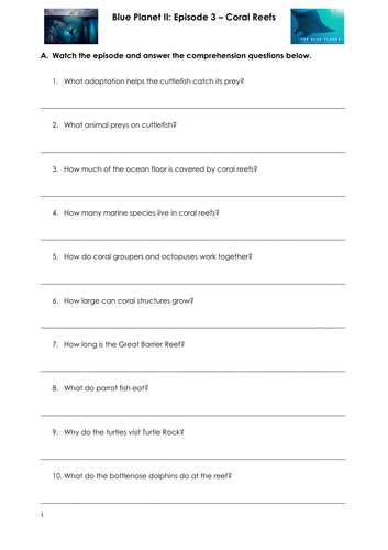 Blue Planet 2 - Full Activity Book (32 pages) | Teaching Resources