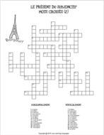 French present subjunctive crossword puzzles - Mots croisés | Teaching ...