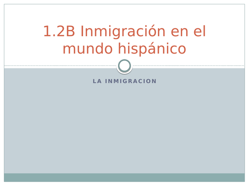 Chapter 1 La Inmigración A2 Spanish AQA | Teaching Resources