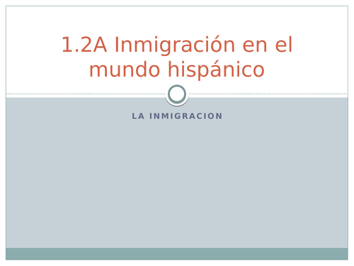 Chapter 1 La Inmigración A2 Spanish AQA | Teaching Resources