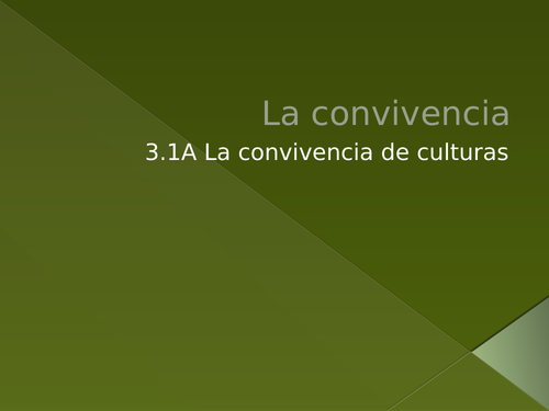 Chapter 3 La convivencia A2 Spanish AQA | Teaching Resources