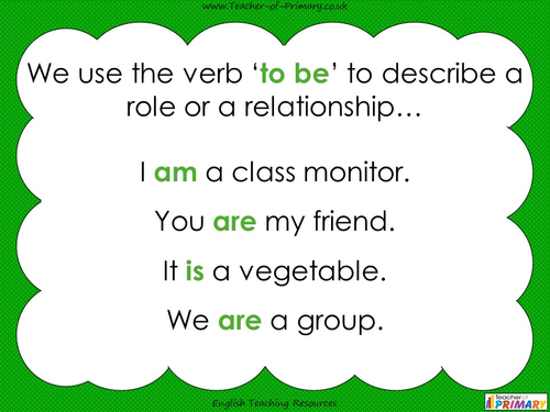 The Verb 'To be' | Teaching Resources
