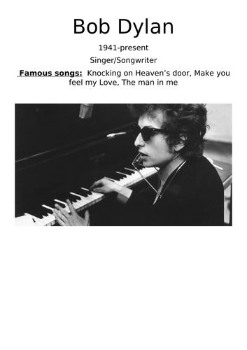 Famous Musician Posters | Teaching Resources