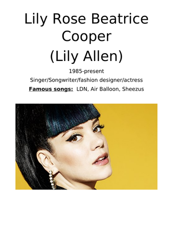 Famous Musician Posters | Teaching Resources