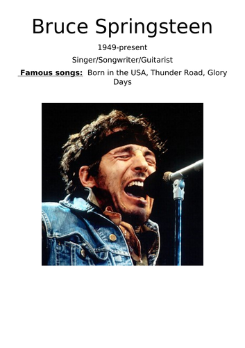 Famous Musician Posters | Teaching Resources