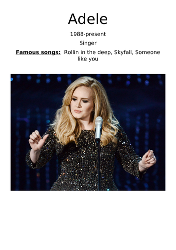 Famous Musician Posters | Teaching Resources