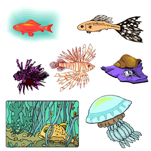 Aquatic Animals (Go-Se) Clip Art - Commerical Use | Teaching Resources