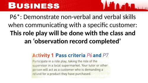 CTEC Level 3 Business Unit 4: P7, P8, P10, M3 | Teaching Resources