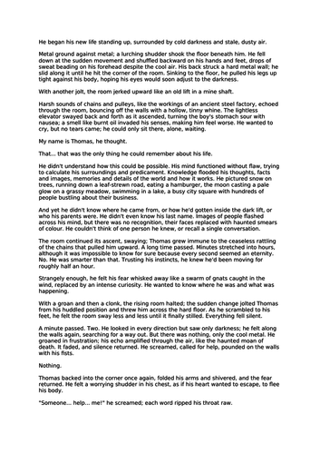 Maze Runner language analysis | Teaching Resources