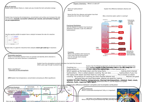 AQA trilogy Chemistry paper 2 revision | Teaching Resources