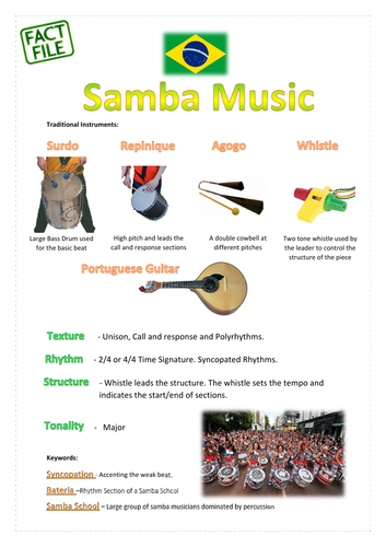 Rhythms of the World Revision Factfiles/ Posters - OCR 9-1 GCSE Music ...