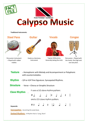 Rhythms of the World Revision Factfiles/ Posters - OCR 9-1 GCSE Music ...