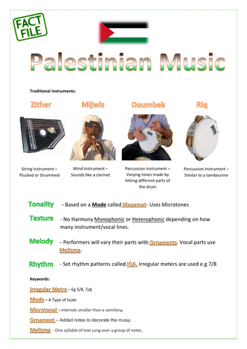 Rhythms of the World Revision Factfiles/ Posters - OCR 9-1 GCSE Music ...