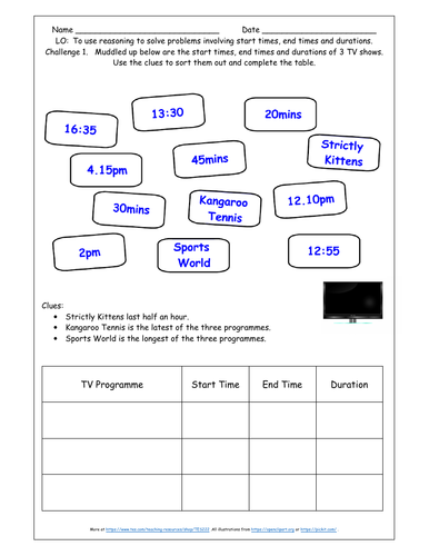 Time Y4 KS2 Read analogue, digital, 24 hour times, convert units of ...