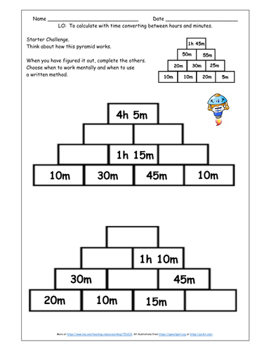 Time Y4 KS2 Read analogue, digital, 24 hour times, convert units of ...