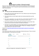 Writing a formal email (Level 1 Functional Skills English) | Teaching ...