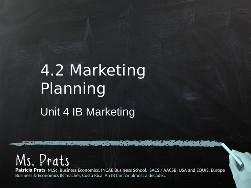 UNIT 4 IB Marketing: 4.2 Marketing Planning | Teaching Resources