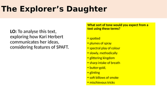 The Explorer's Daughter | Teaching Resources