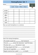 Year 3 and 4 Homophones: Spelling Practice Worksheet by Krazikas ...