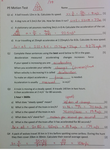 Tests for AQA GCSE physics P8-P16 | Teaching Resources