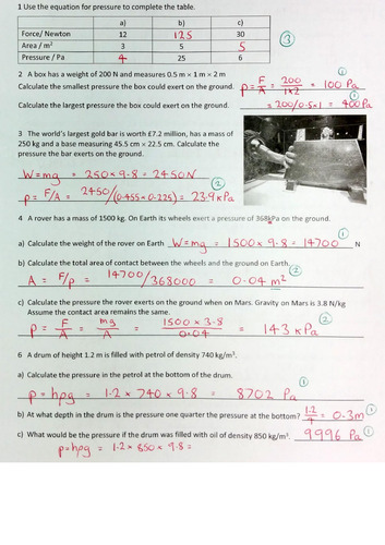 Tests for AQA GCSE physics P8-P16 | Teaching Resources