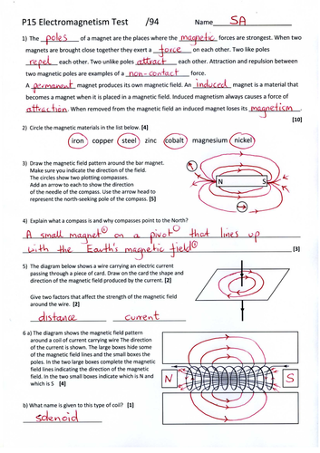 Tests for AQA GCSE physics P8-P16 | Teaching Resources