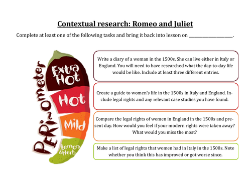 Romeo and Juliet - Love and Tragedy scheme (6 weeks) | Teaching Resources