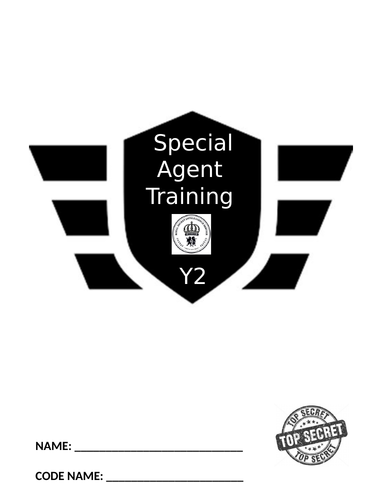 Special Agent Training badge templates, cover page, application and ...