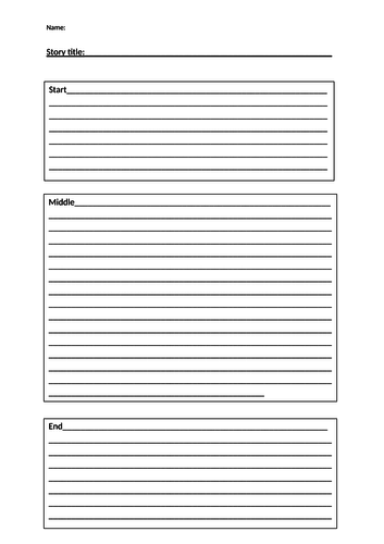 Story layout template | Teaching Resources