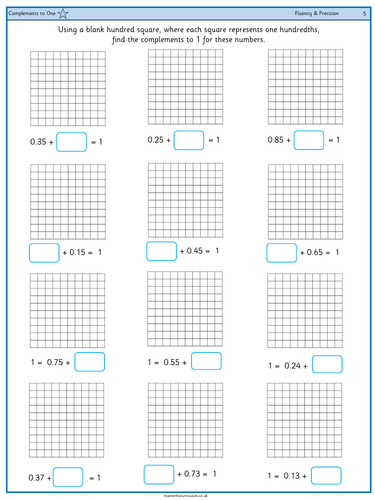 Year 5- Summer Decimals- Weeks 2 and 3- Differentiated Resources ...