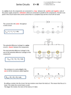 Series and Parallel Circuits Work Sheet KS4 AQA | Teaching Resources