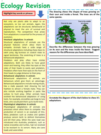 AQA 1-9 GCSE Biology (Science) Ecology Revision Workbook | Teaching ...