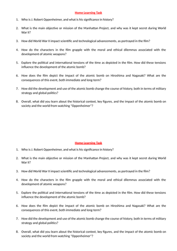 The Atomic Bomb: Hiroshima and Nagasaki | Teaching Resources