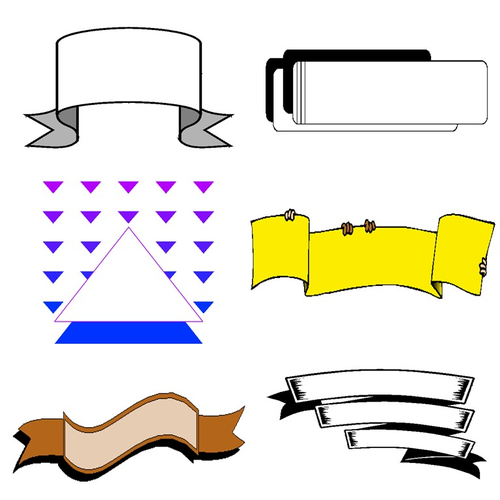 Banners Clip Art - Commercial Use | Teaching Resources