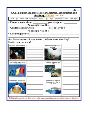 Evaporation, Condensation and Dissolving (Complete Lesson) | Teaching ... Evaporation, Condensation and Dissolving (Complete Lesson) | Teaching ...