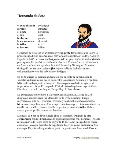 Spanish Biography Bundle: 4 Conquistadores at 35% off! | Teaching Resources