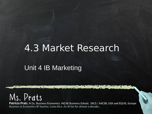 UNIT 4 IB Marketing: 4.3 Market Research | Teaching Resources