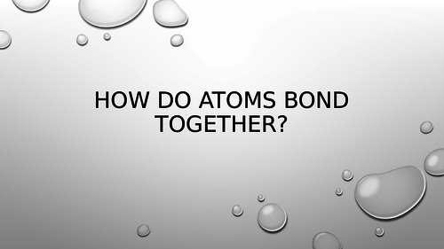 Ionic Bonding | Teaching Resources