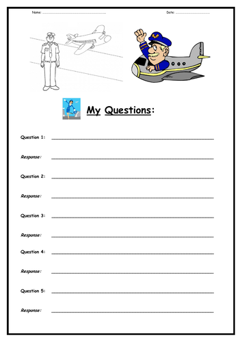 Questions to ask a PILOT! | Teaching Resources