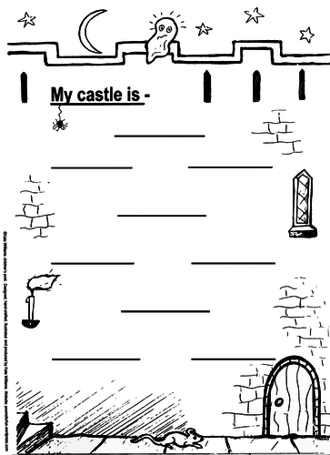 Dragon + Castle Creative Writing - R + KS1 | Teaching Resources
