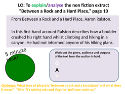 Between a Rock and a Hard Place IGCSE | Teaching Resources