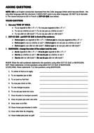 French GCSE How to ask questions worksheet | Teaching Resources