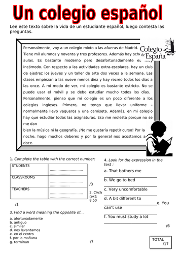 SPANISH GCSE ULTIMATE READING REVISION PACK | Teaching Resources