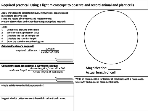 Biology Required Practical Revision Mats | Teaching Resources