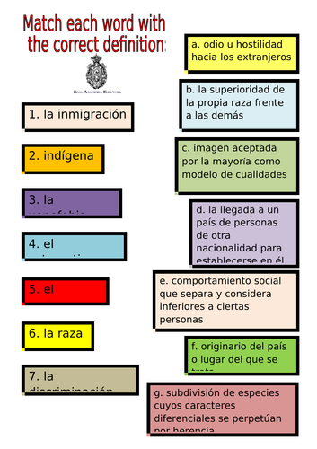 SPANISH A LEVEL IMMIGRATION ACTIVITIES | Teaching Resources