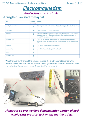 NEW AQA Electromagnetism GCSE Lesson | Teaching Resources