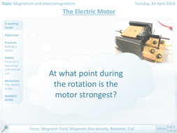 NEW AQA The Electric Motor GCSE Lesson | Teaching Resources